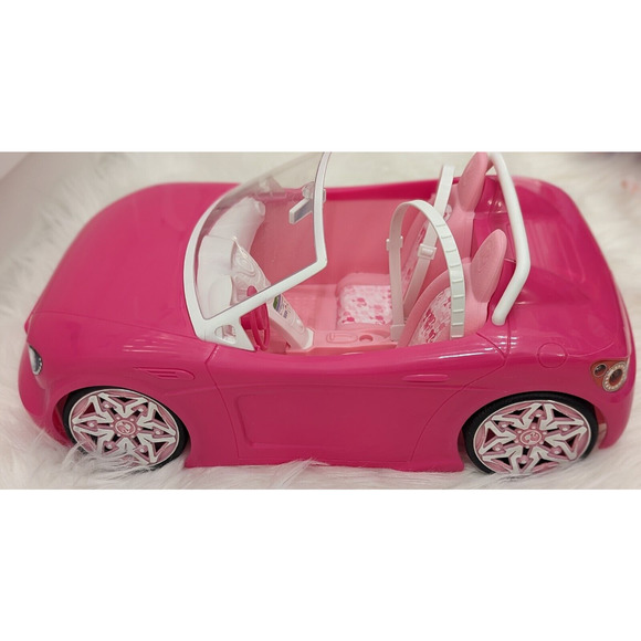 Mattel | Toys | 23 Barbie Pink Convertible Car White Seatbelts Two ...